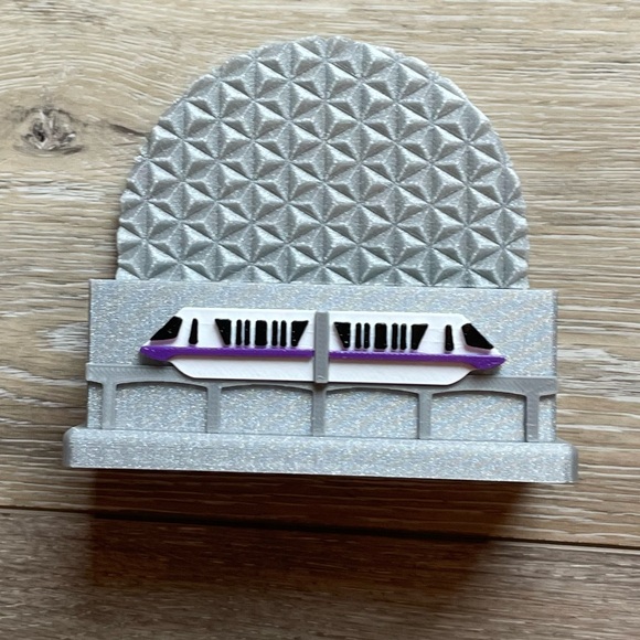 Office | Disney Epcot Spaceship Earth Monorail 3d Print Business Card ...